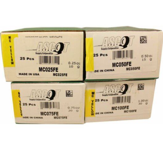 Perfect MC Style Steel Wheel Weight Bundle .25 - 1.00oz | Best ...