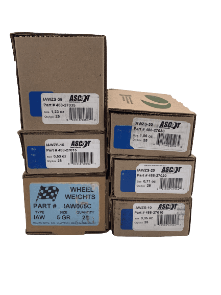 Perfect IAWS Style Zinc Coated Wheel Weights 05gr, 10gr, 15gr, 20gr ...